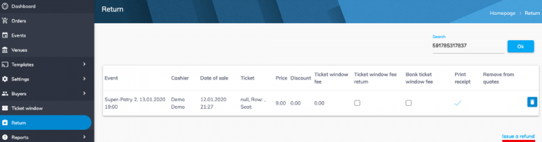 Ticket refund and order cancellation - TicketTool